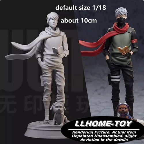 Anime Ninja Kakashi Dog Resin 3D Print GK Kit Figure DIY Model toy gift ...