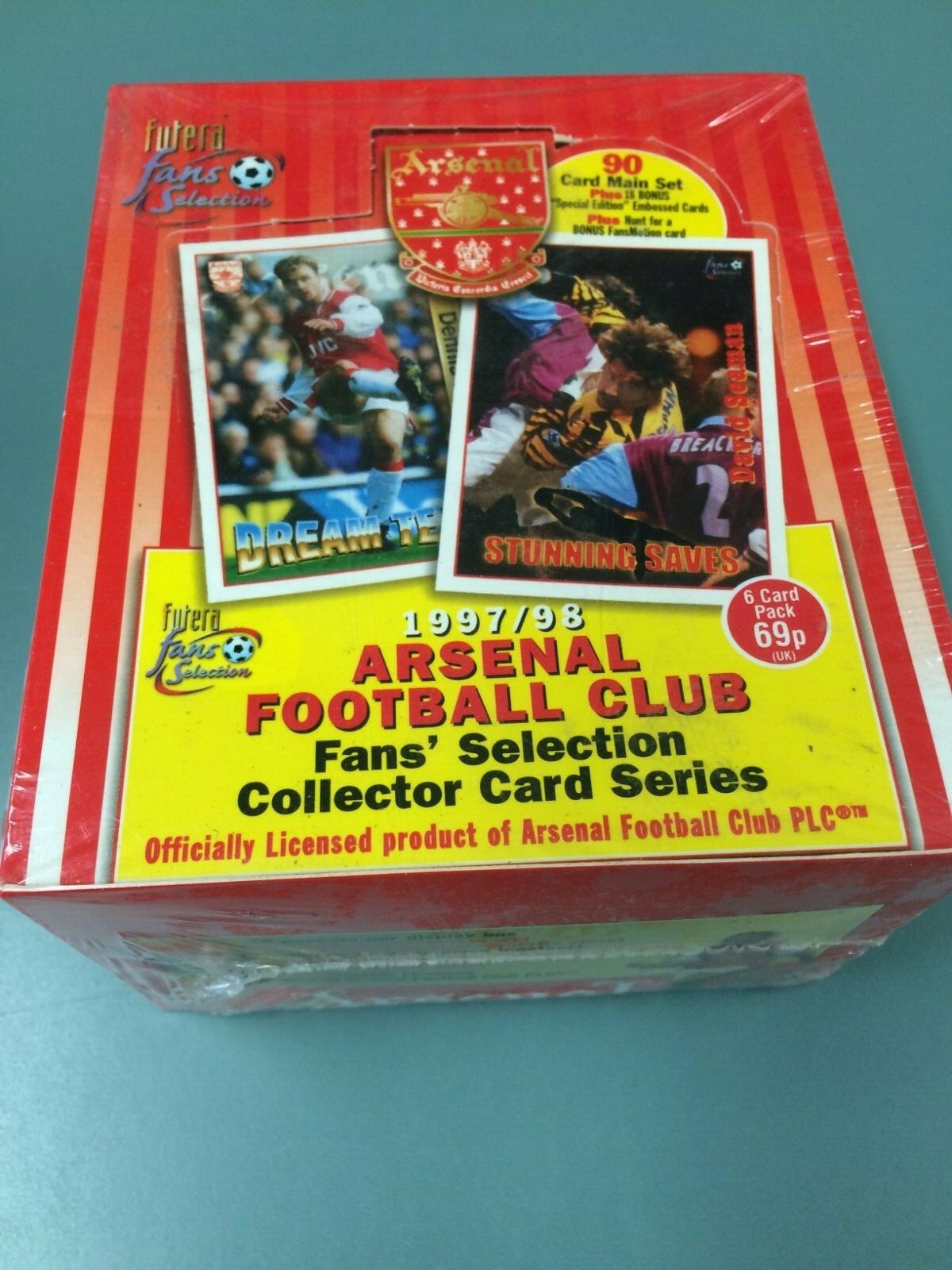 1997/98 Futera Arsenal Football Club Fan's Selection Trading Card Box ...