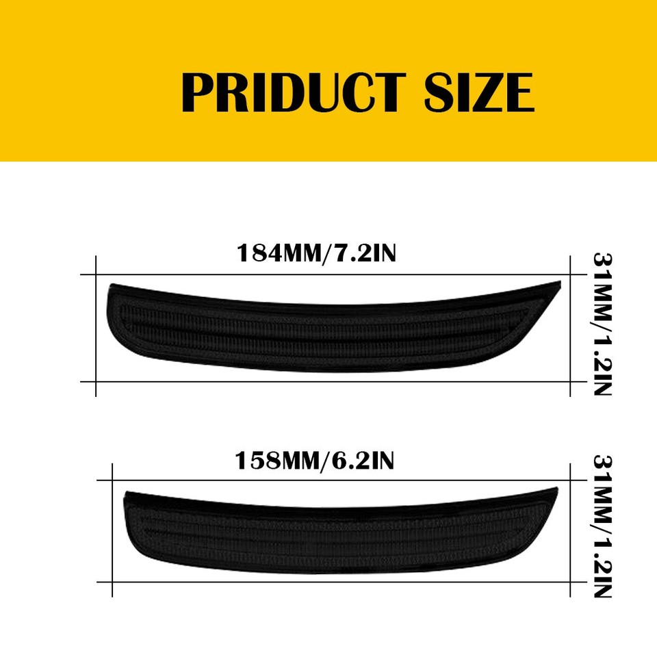 LED Smoke Side Lights Marker For 15-22 Dodge Charger R/T Scat Pack SXT ...