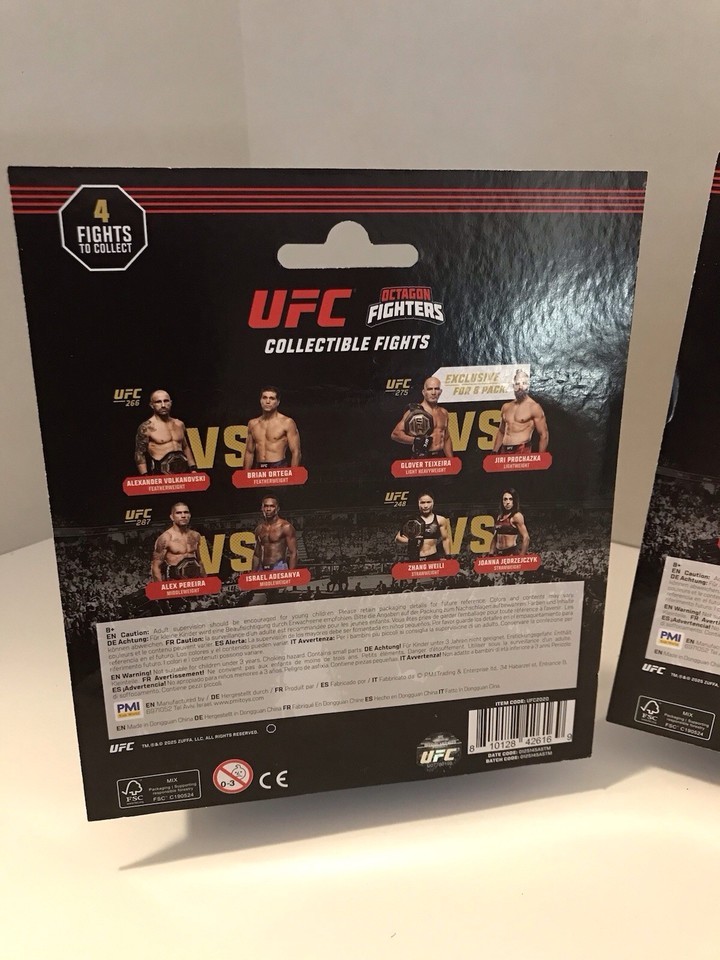 UFC Octagon Fighters Lot of 3 of 2 Pack UFC UFC MMA Figures New Sealed ...