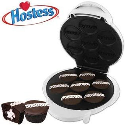 Hostess Mini Cup Cakes Maker Electric Machine & Recipe, Pastry Bag, 4 ...
