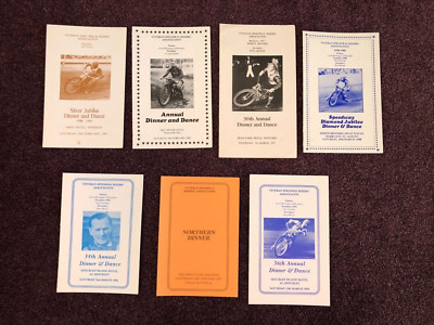 Speedway menus x 7 Veteran Speedway Riders Association | eBay UK
