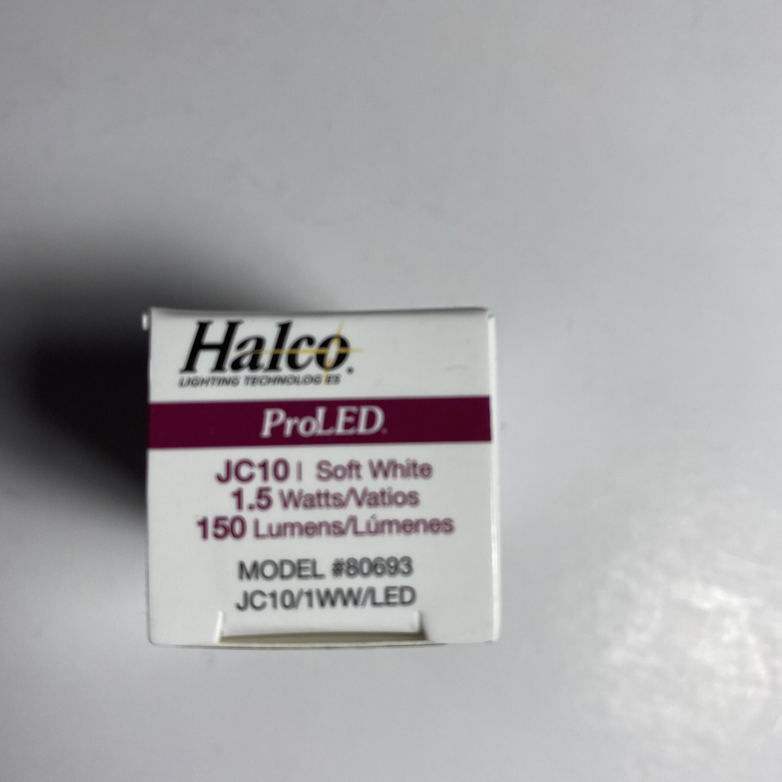 Halco 80693 JC10/1WW/LED 1.5W 10-18V 3000K G4 Base LED Light Bulb ...