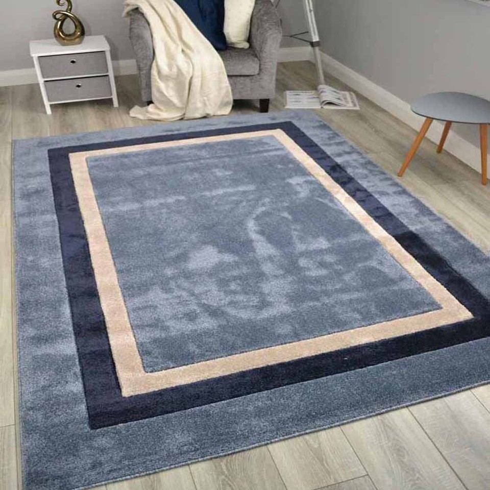 Large Modern Rugs For Living Room Thick Soft Hand Carved Rug Bedroom ...