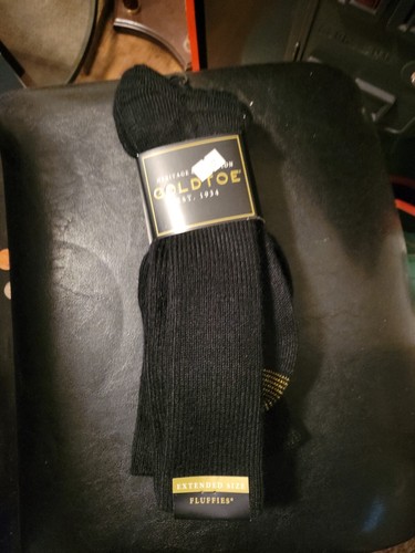 Gold Toe Men's Fluffies Extended Size 3-Pack Socks 523e | eBay
