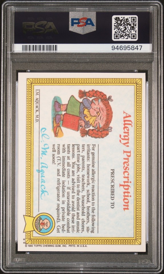 1985 Topps OS1 Garbage Pail Kids Series 1 HEAVIN STEVEN 3b Matte Card ...