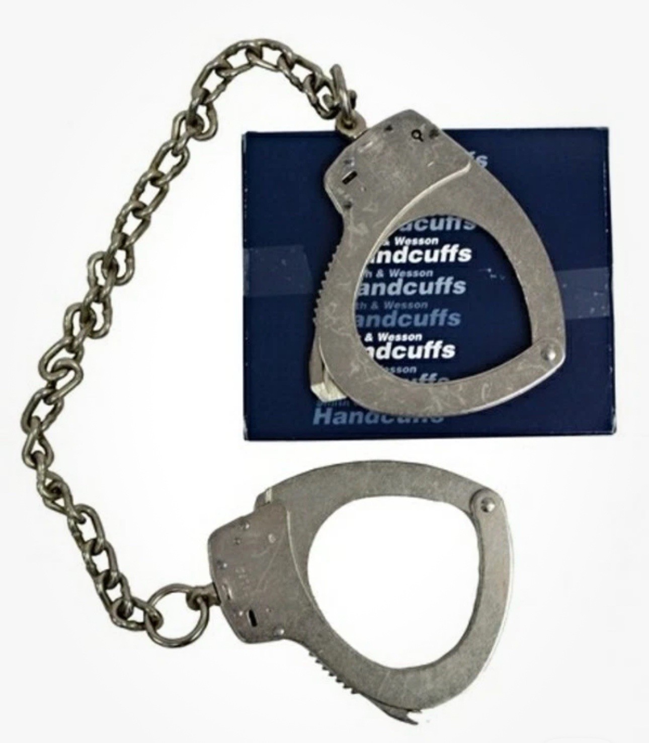 NEW 350121 Smith & Wesson S&W Model 1900-1 CHAIN LEG IRONS CUFFS Nickel ...