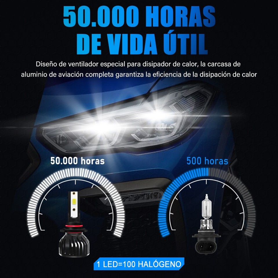 For Ford Ranger 2001-2011 LED Headlight HB5 9007 + 9145 H10 Fog Light ...