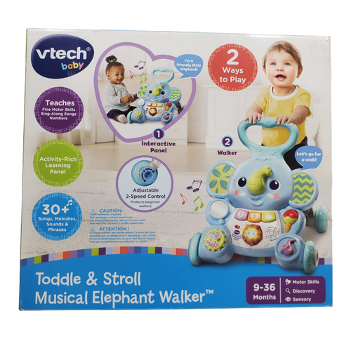 VTech Toddle & Stroll Musical Elephant Walker NEW! | eBay