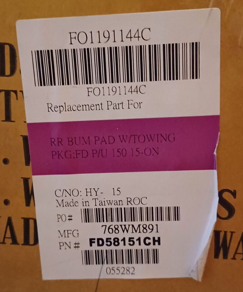 Ford F-150 2015-2020 Rear Bumper Step Pad with Towing Package & Sensor ...