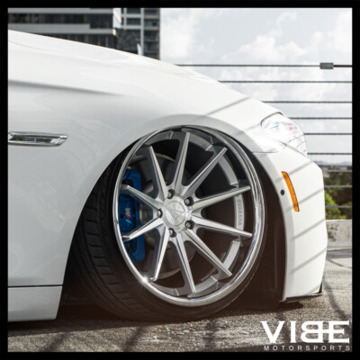 20" FERRADA FR4 SILVER CONCAVE WHEELS RIMS FITS BMW E39 525 528 530 540 ...