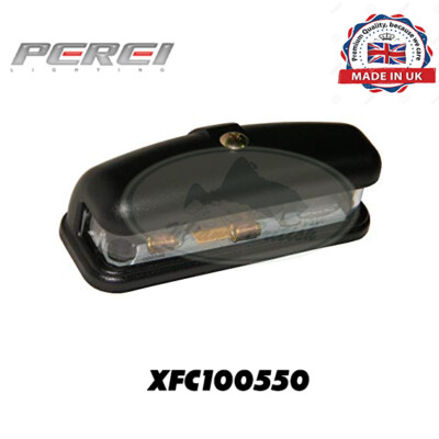 LAND ROVER REAR LICENSE PLATE LAMP DEFENDER XFC100550 PEREI | eBay
