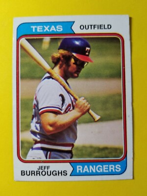 VINTAGE JEFF BURROUGHS #223 TEXAS RANGERS - 1974 TOPPS MLB BASEBALL | eBay