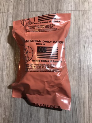 2 Vegitarian Meals per Bag Survival Food - Daily Rations | eBay