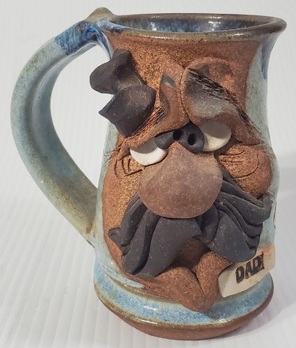 “Dad” 1980 Mahon Stoneware Coffee Mug Handcrafted Signed Father's Day ...