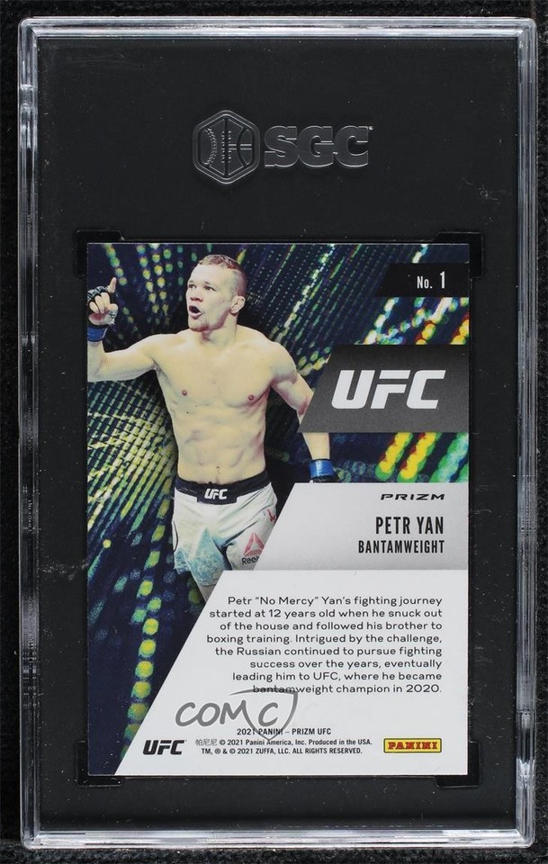 2021 Panini Prizm UFC Instant Impact Green Prizm Petr Yan #1 SGC 9.5 ...