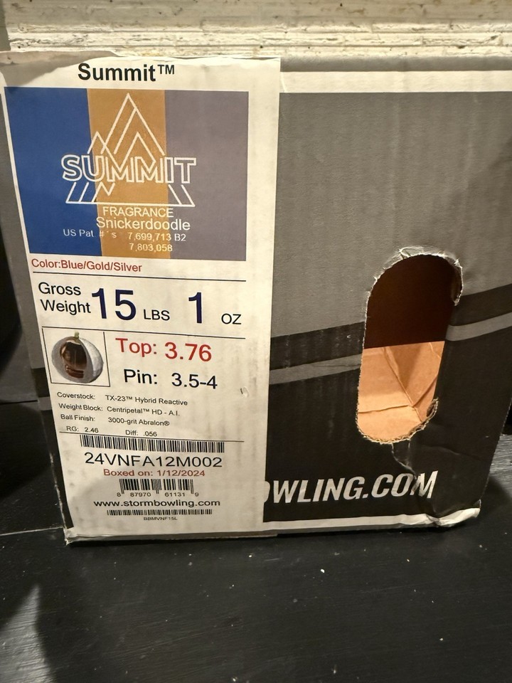 15lb Storm Summit Hybrid Bowling Ball - NIB | eBay