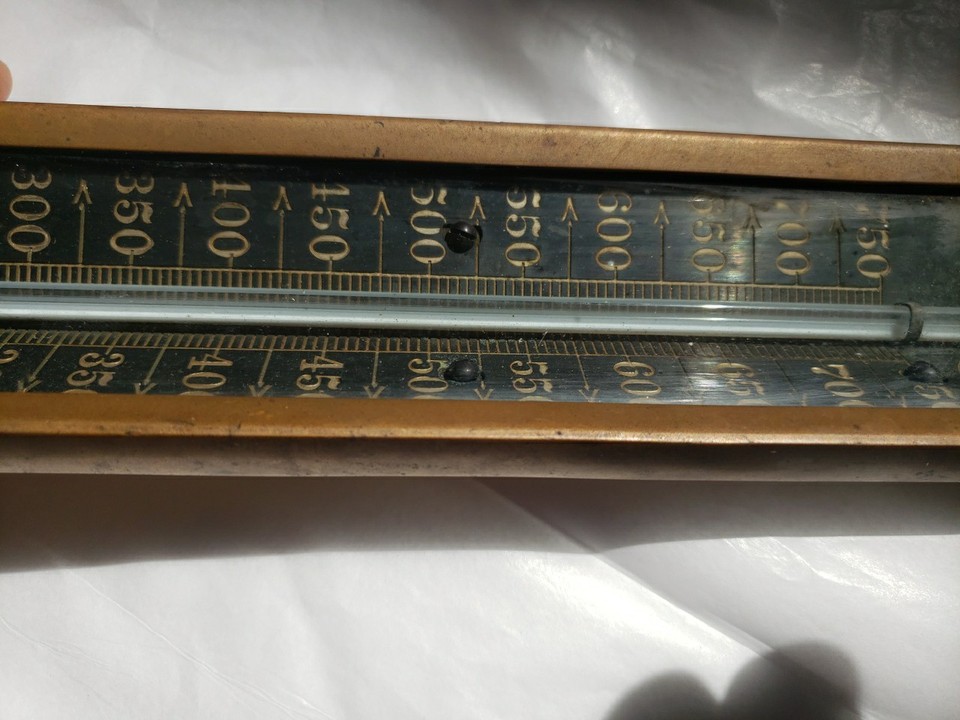Antique Brass H&M Tycos Steam Thermometer Ship Railroad Maritime Steam ...