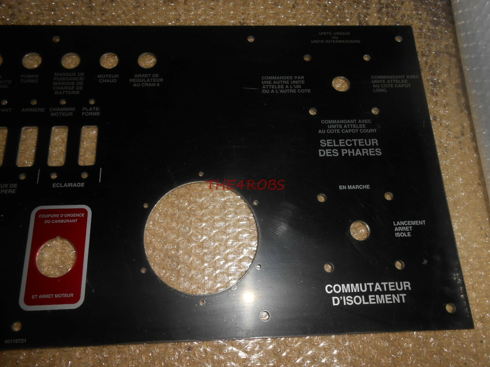NOS Full Size EMD Electro Motive Locomotive Dashboard Control Panel #4 ...