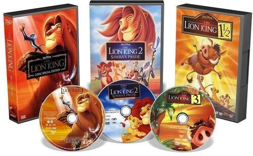 The Lion King Trilogy Collection Walt Disney New Dvd Movie Six Disc Set