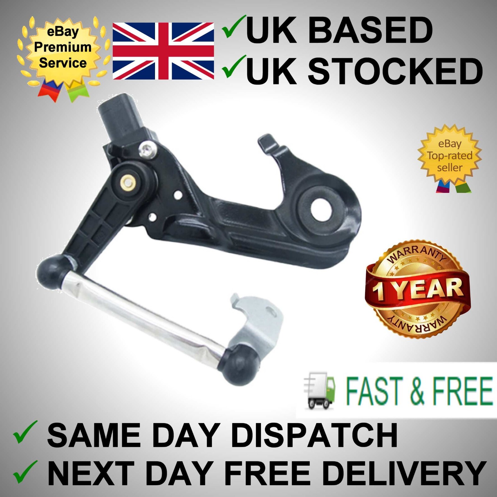 BRAND NEW REAR LEFT AIR SUSPENSION HEIGHT SENSOR AUDI A6 A7 A8 Q5 ...