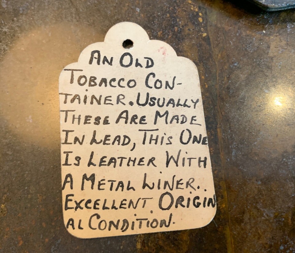vintage leather snuff tobacco box holder Hewitt universal | eBay UK