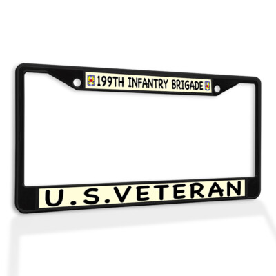 Metal License Plate Frame Vinyl Insert 199Th Infantry Brigade U.S ...
