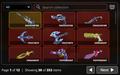 (BLUE WILLOW KNIFE+RED STRIFE KNIFE) MVSD MURDER VS SHERRIF DUELS LEGS ...