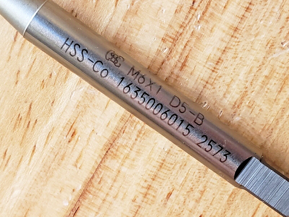 M6 x 1.0 Thread Forming Roll Tap, D5, Bottoming - HSS-Co, TiCN Coat ...