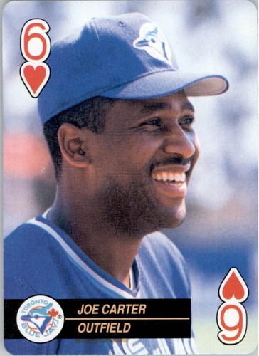 1992 U.S. Playing Card Co. Baseball Aces #6 Joe Carter Toronto Blue ...