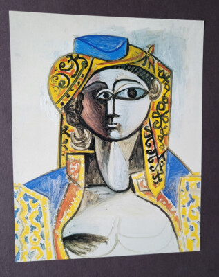 Pablo Picasso "Jacqueline in Turkish Costume" Mounted Offset Lithograph ...