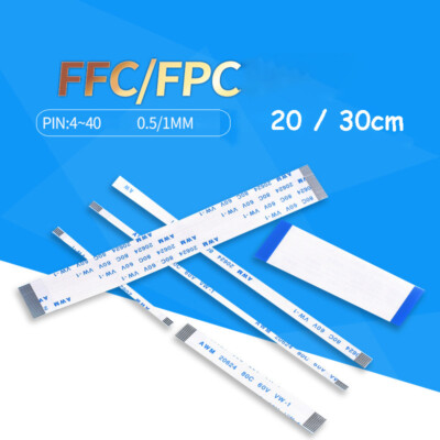 Flexible Flat Flex FFC/FPC Kable Flachbandkabel 0.5 1.0mm 4P-40P ...
