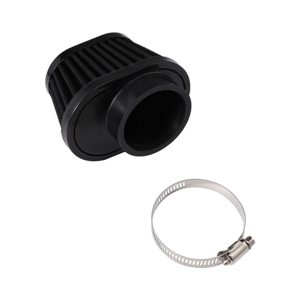 51mm Motorcycle Air Intake High Flow Cone Air Filter Kit Black for ...