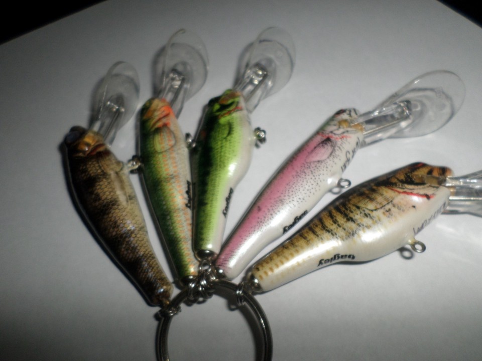 Vintage Bagley Salesman Sample Ring Of Small Fry Baits Very Nice Lures ...