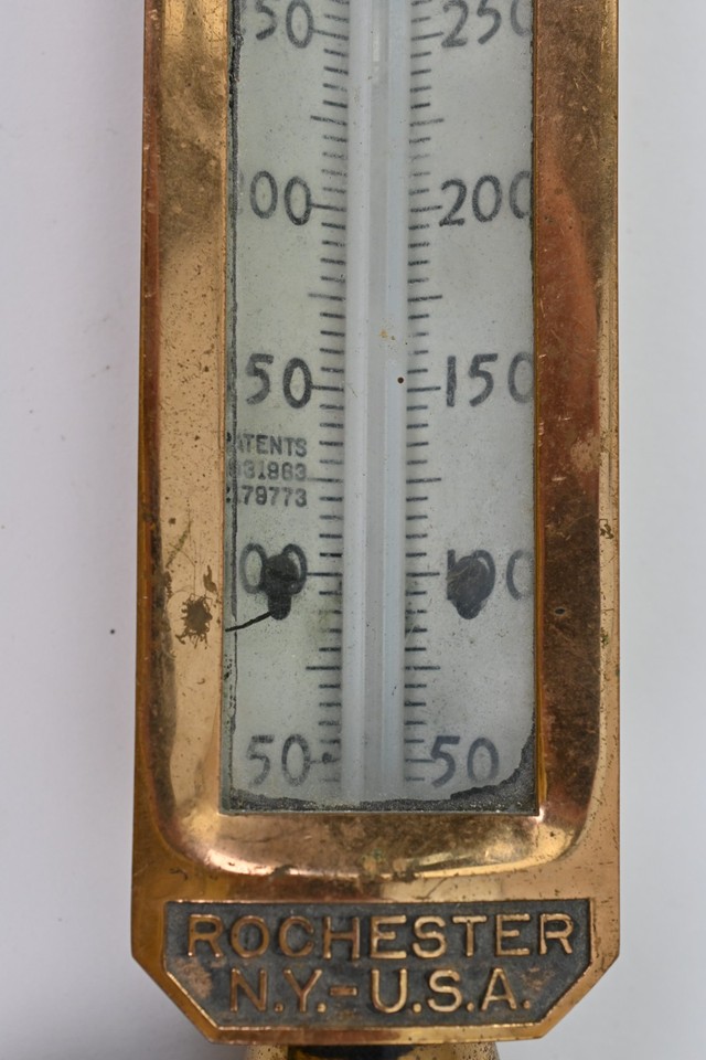 Taylor Rochester NY Brass Marine Steamship Thermometer 50 -400°F Gauge ...