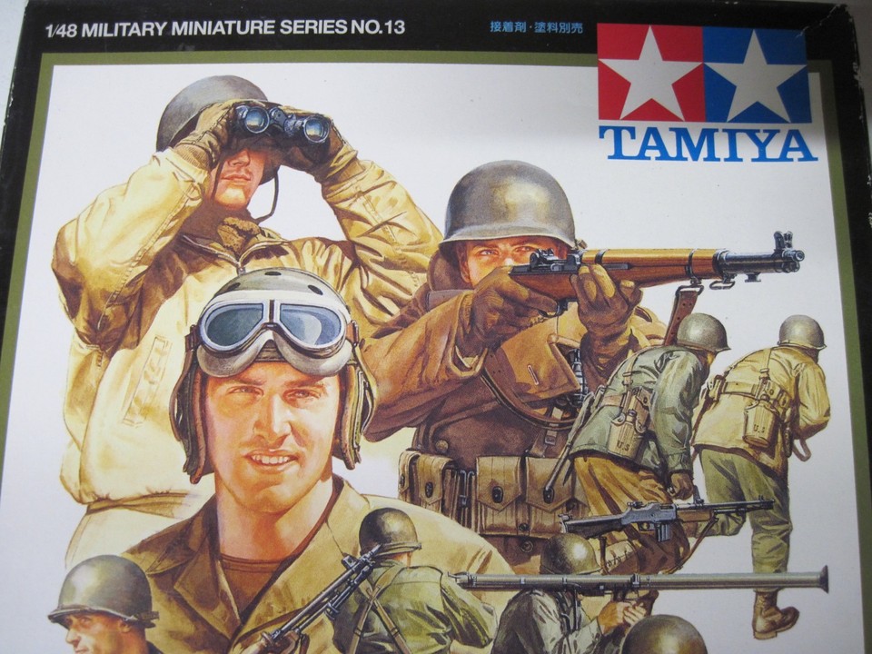 Tamiya 1/48 WW II U.S. Army Infantry GI Set Figure Model Kit | eBay