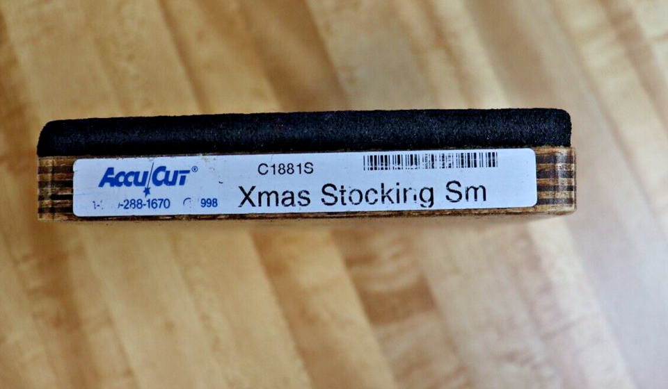 Accucut Die C1881S Holiday Stocking Shape Thick Steel Die | eBay