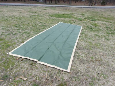 MILITARY SURPLUS AMMO TARP 5 x 15 HAY EQUIPMENT COVER GREEN-TAN TRUCK ...