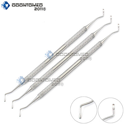 3× Dental Excavator 63/64, Restorative Double Ended Endo Spoon 1.5mm ...