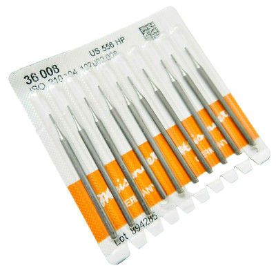 Cylinder Square Cross Cut Bur Meisinger Germany Fig 36 Size 008 - 0.8mm ...