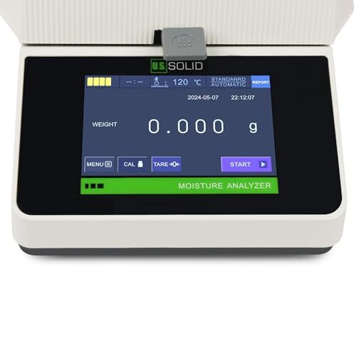 U.S. Solid Moisture Analyzer 0.005 g 0.05% Readability 5-inch Touch ...