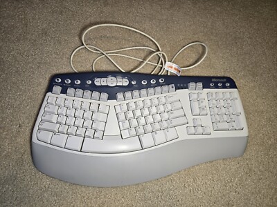 Vintage Microsoft Natural Multimedia Keyboard PS/2 RT9470 - 1.0A ...