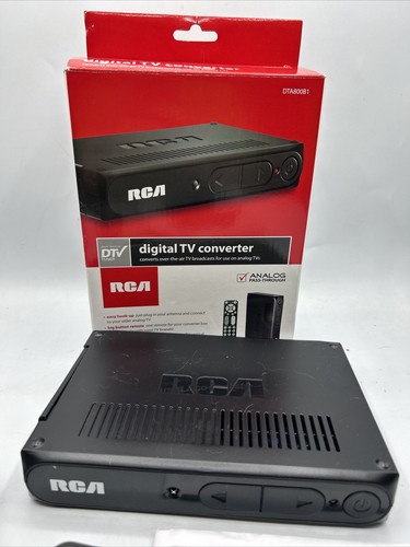 RCA DTA800B1 Digital-to-Analog TV Converter Box With Remote ...
