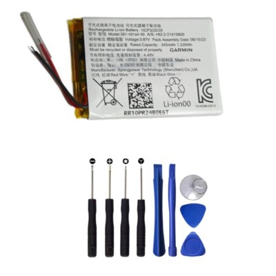 361-00164-00 345mAh 3.87V Rechargeable Battery For Garmin SmartWatch | eBay