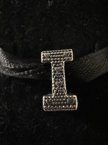 Authentic Pandora Sterling Silver Reversible BLOCK LETTER I Charm ...