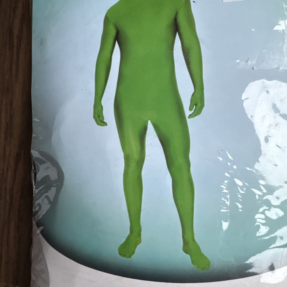 Adult M-Suit Morphsuit Green Second Skin Fancy Dress Costume M St Patrick`s Day | eBay UK
