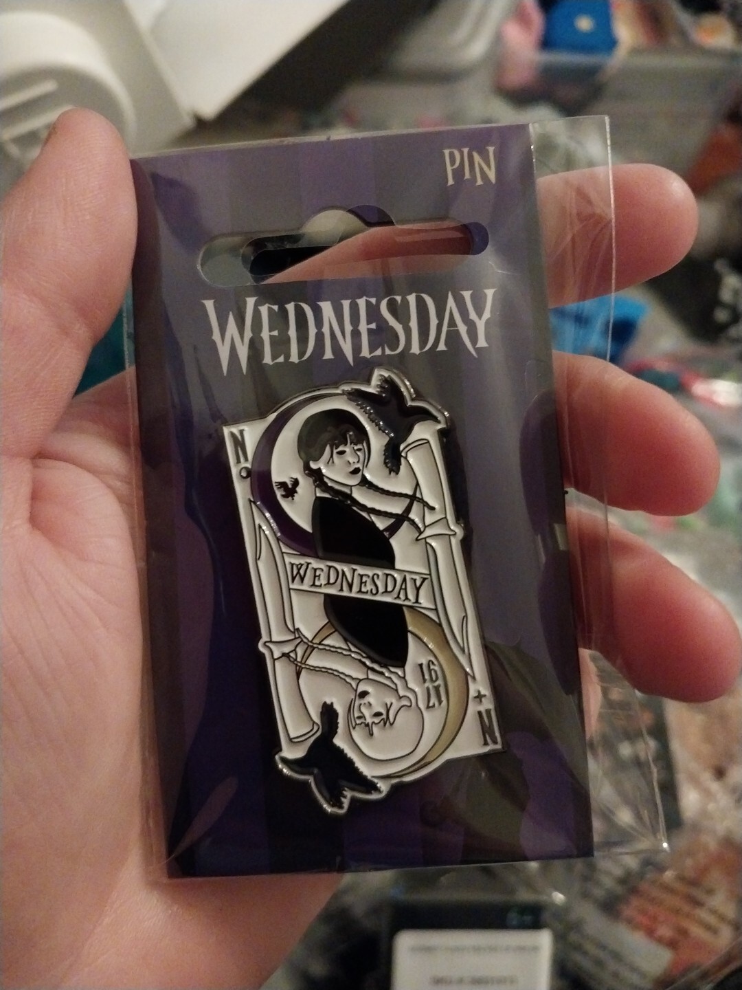 NEW ON CARD! The Addams Family Wednesday Metal Enamel Pin! | eBay