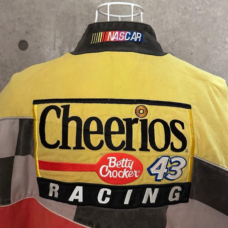 Cheerios NASCAR Richard Petty Fan Club Racing Jacket Yellow/Red/Gray ...