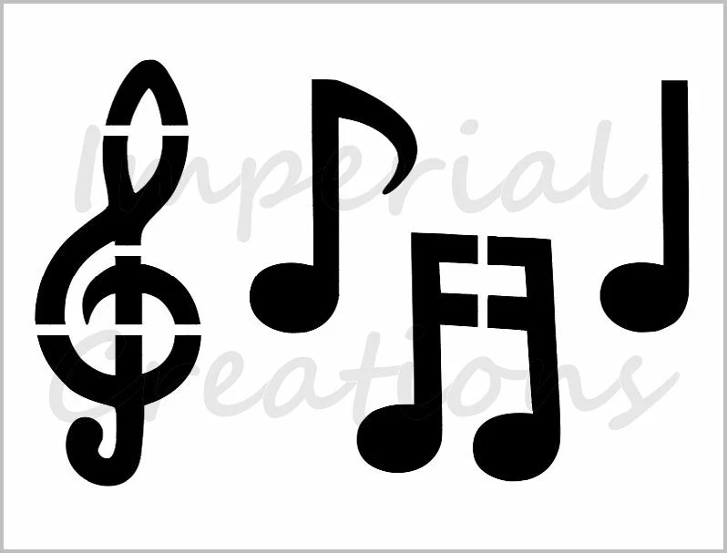 Music Note Stencils