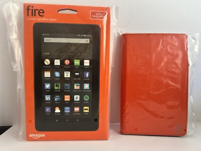 Amazon Fire 7" 5th Generation Tablet, 16GB, Wi-Fi, Tangerine, Brand New ...